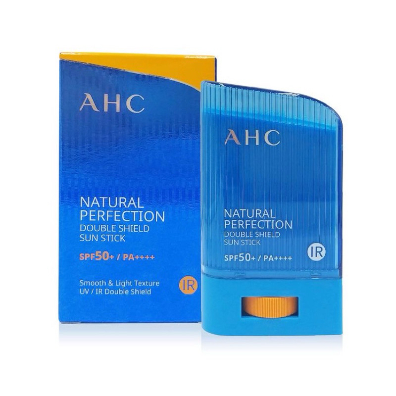 AHC Natural Perfection Double Shield Sun Stick SPF50+ PA++++ 14g/ 22g | Shopee Thailand