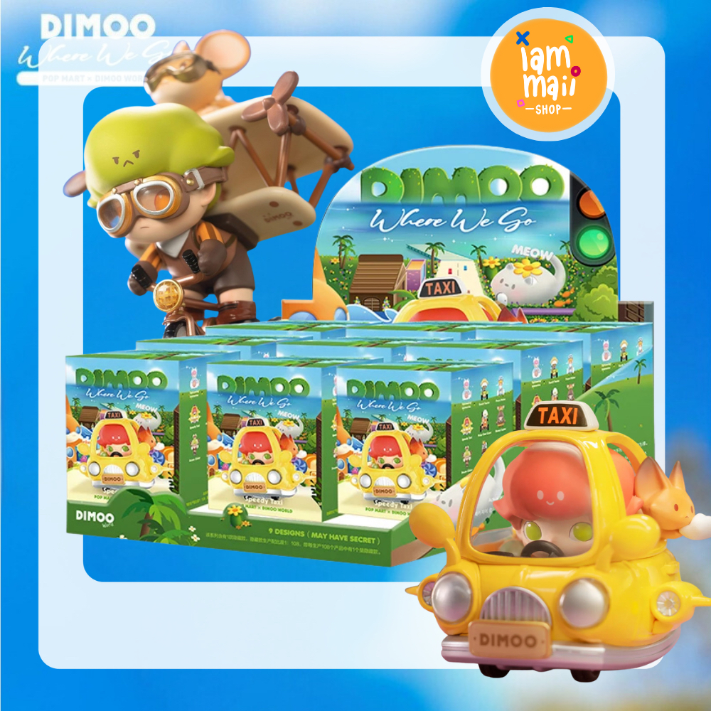[ยกกล่อง] Dimoo Where We Go Series POPMART พร้อมส่ง | Shopee Thailand