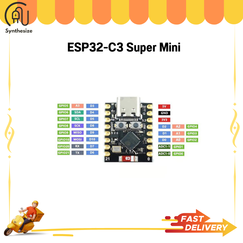 ESP32-C3 Super Mini (WiFi+Bluetooth 5.0) module | Shopee Thailand