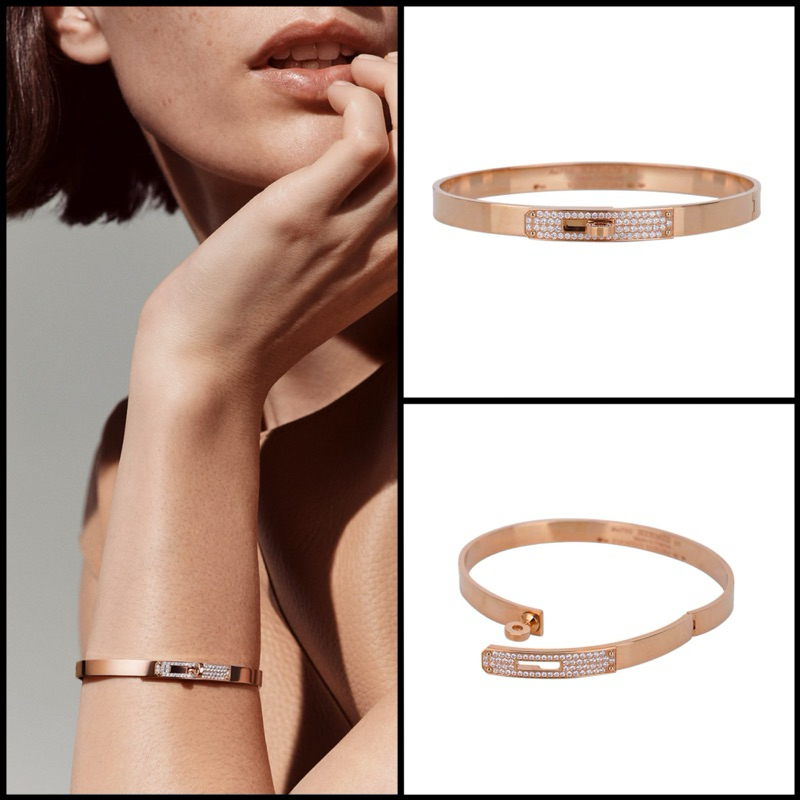 𝗛𝗘𝗥𝗠𝗘𝗦 𝗞𝗘𝗟𝗟𝗬 𝗦𝗠𝗔𝗟𝗟 𝗠𝗢𝗗𝗘𝗟 𝗥𝗢𝗦𝗘 𝗚𝗢𝗟𝗗 𝗕𝗥𝗔𝗖𝗘𝗟𝗘𝗧 𝗢𝗥𝗜𝗚𝗜𝗡𝗔𝗟 𝟭:𝟭 งานสวยมาก ตรง ...