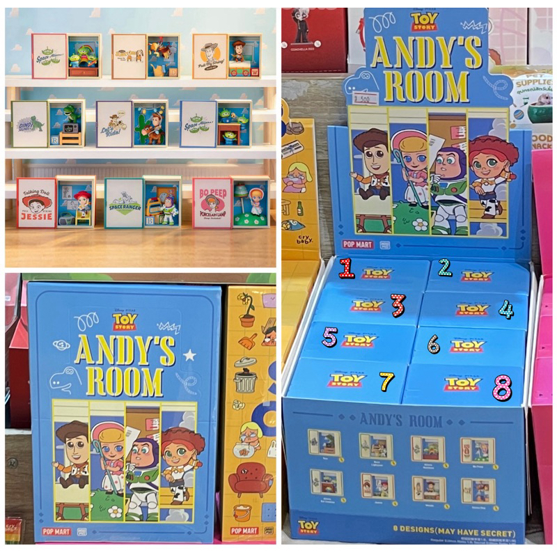 พร้อมส่ง กล่องสุ่ม Toy story [ANDY' Room Series ] Popmart | Shopee Thailand
