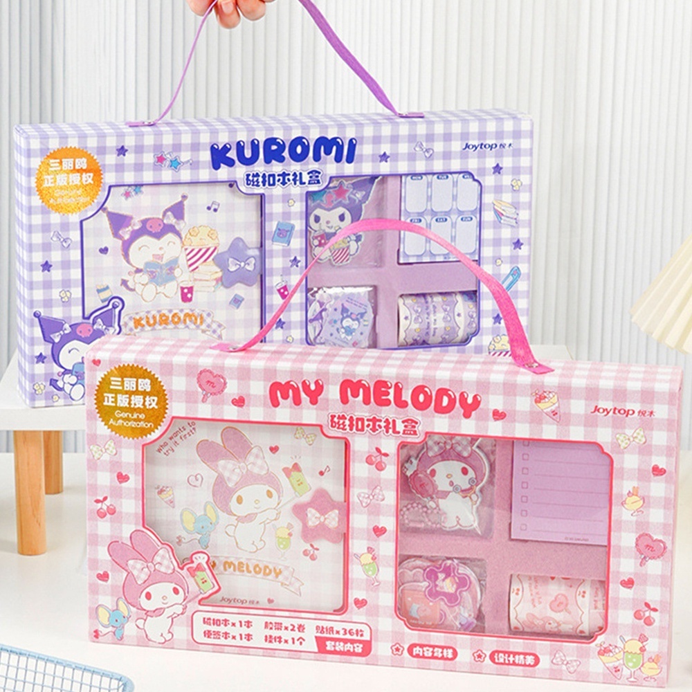 Sanrio gift box ชุดกล่องของขวัญ ปากกาเจล ลายการ์ตูนอนิเมะ Kuromi น่ารัก ...