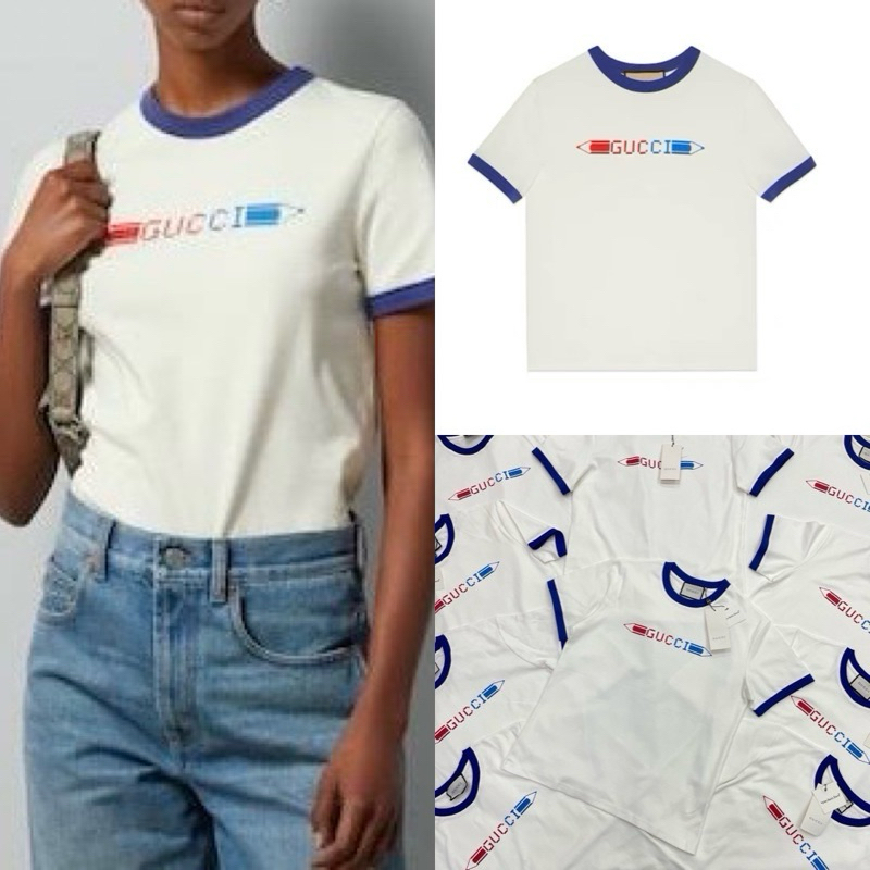 GC T-Shirt เสื้อยืดแบรนด์ดัง รุ่นใหม่ งานชนช็อปเลยค้า ดีเทลตัดสีขอบ ...