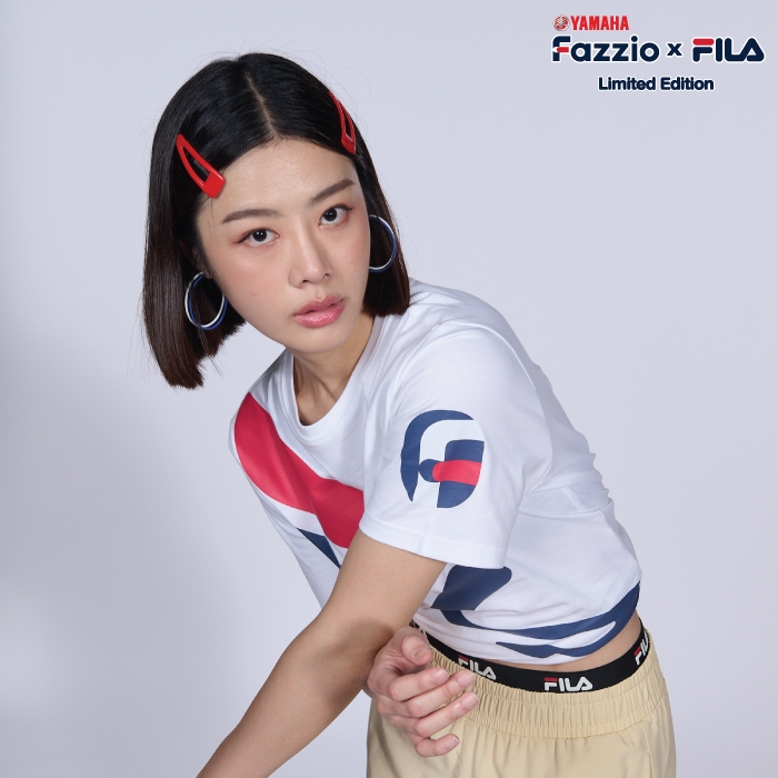 FAZZIO X FILA เสื้อยืด สีขาว | Shopee Thailand