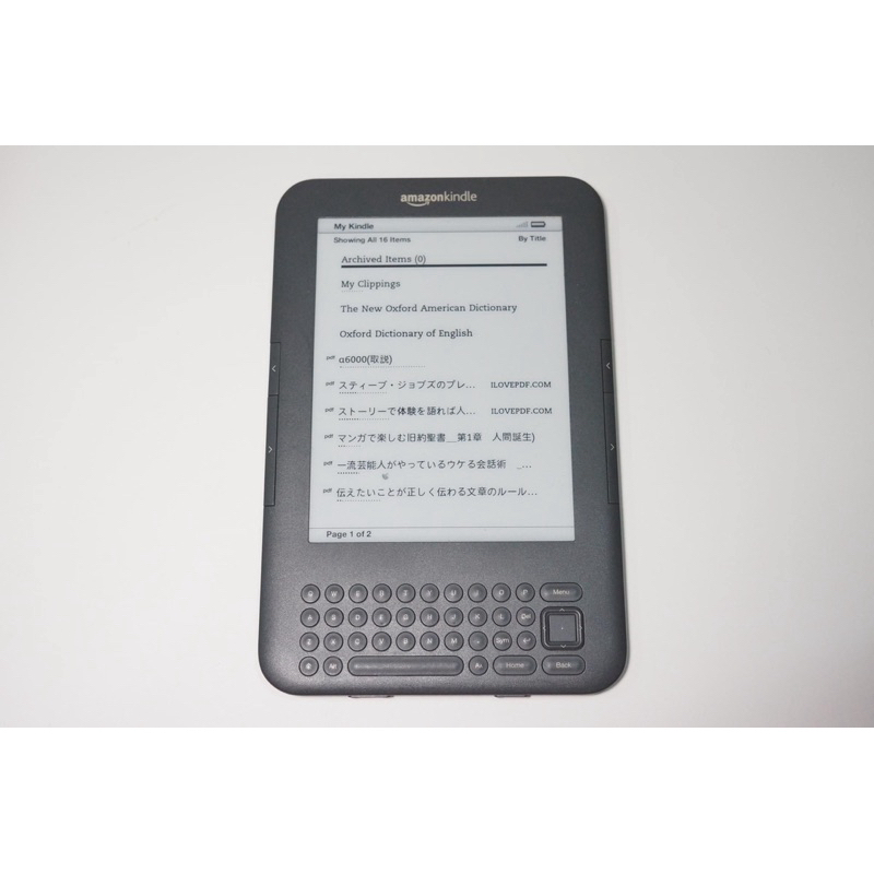 (Used) เครื่องอ่าน eBook Amazon Kindle Keyboard 3rd Generation | Shopee ...