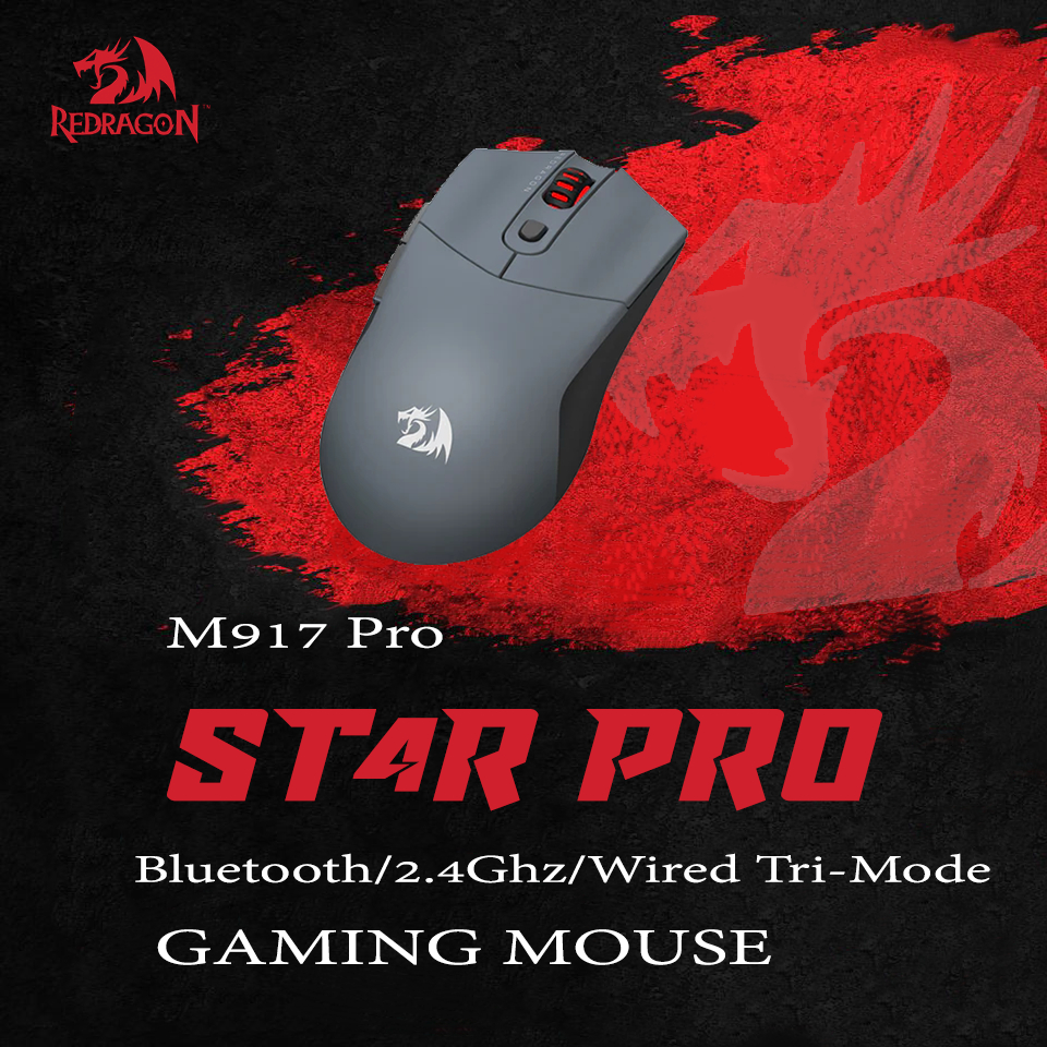 Redragon M917-PRO ST4R PRO 3 modes connection ultra light-weight gaming ...