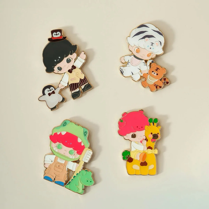 เข็มกลัด DIMOO Animal Kingdom Series-Badge Blind Box | Shopee Thailand