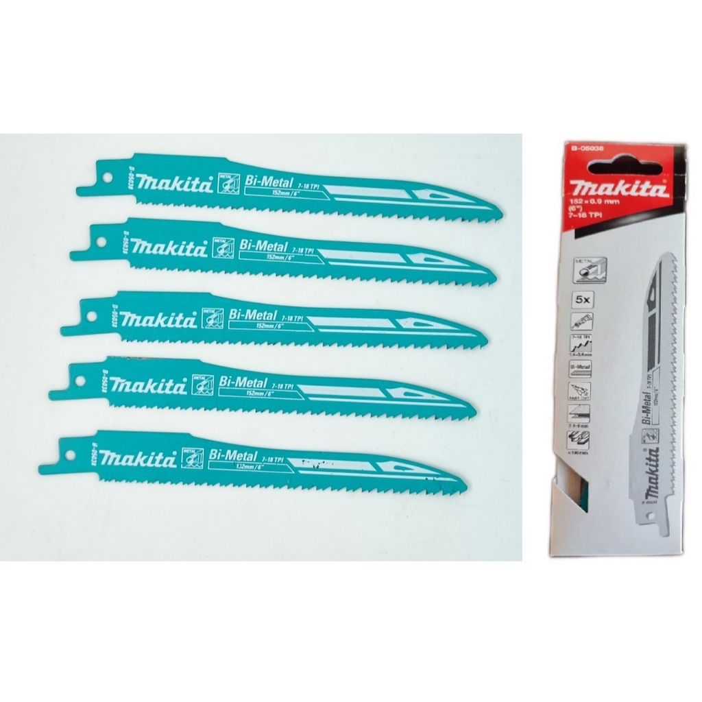Makita ใบเลื่อยชัก ตัดโลหะ อโลหะ รุ่น B-05038, B-05044 Made in Switzerland ของใหม่แท้100%(สั่ง ...