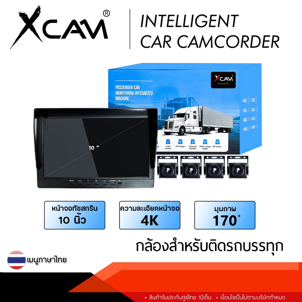 XCAM กล้องติดรถยนต์ XCAM รุ่น X5-4CH กล้องมองรอบทิศทาง 4 กล้อง/รุ่น X5 ...