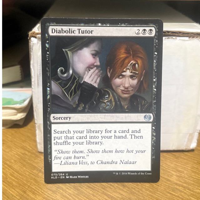 การ์ด MTG Diabolic Tutor Black Magic the Gathering EDH รุ่น KLD สภาพ Nm ...