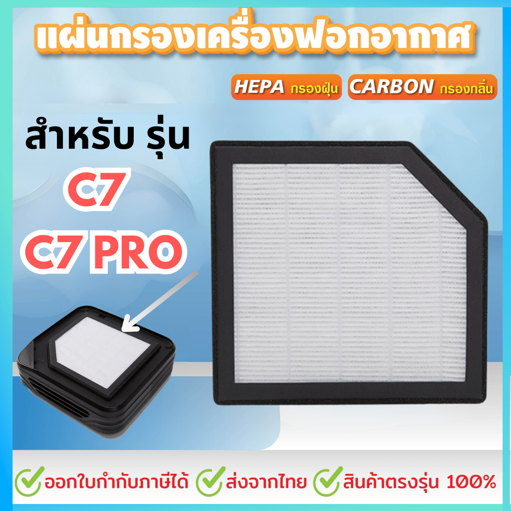 แผ่นกรอง สำหรับ CONOCO รุ่น C7/C7 PRO แผ่นกรองอากาศHEPA สินค้าทดแทน | Shopee Thailand