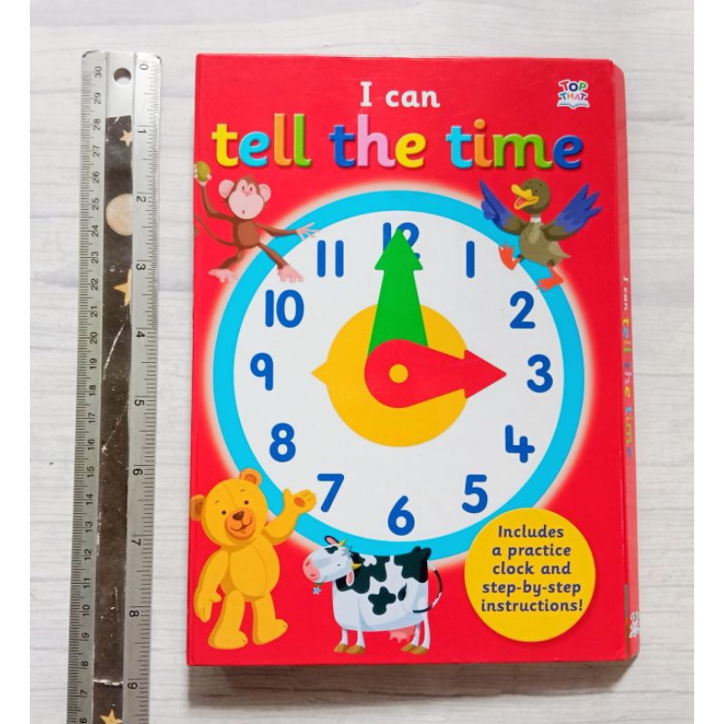 หนังสือเด็ก I can tell the time นาฬิกา สอนเรื่องเวลา นิทานเด็ก นิทาน ...