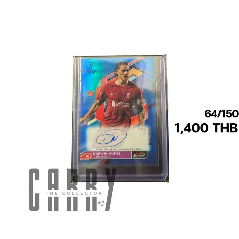การ์ด Panini Darwin Nunez Liverpool Card 64/150 การ์ดลายเซ็น ดาร์วิน ...