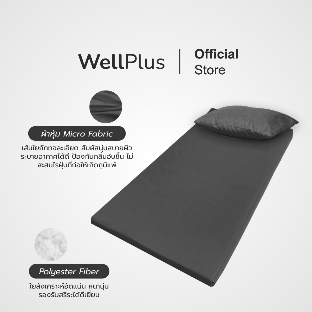 WellPlus ที่นอนปิคนิค รุ่น Jason พับเก็บได้ สะดวกในการเคลื่อนย้าย เนื้อผ้านุ่มเป็นมิตรกับ ...