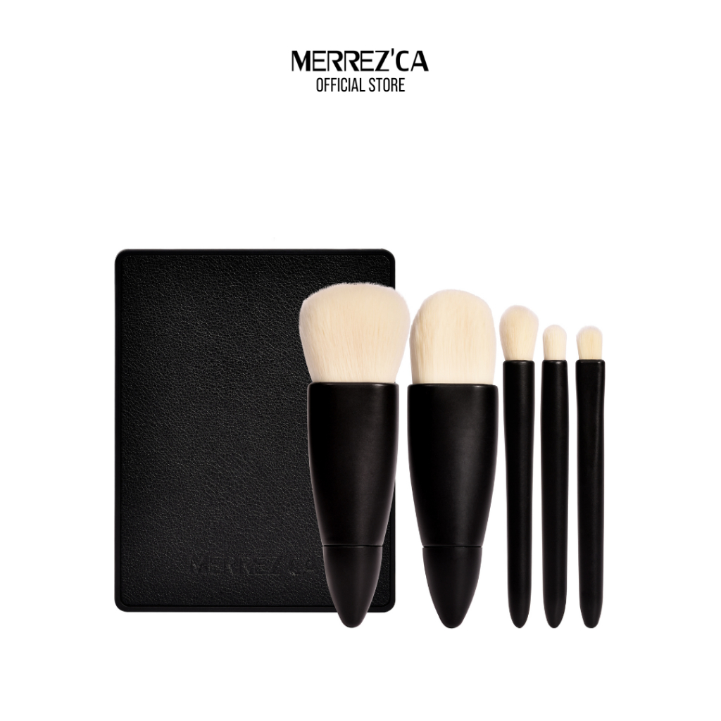 Merrezca Professional Makeup Brush Set (5pcs) | Shopee Thailand