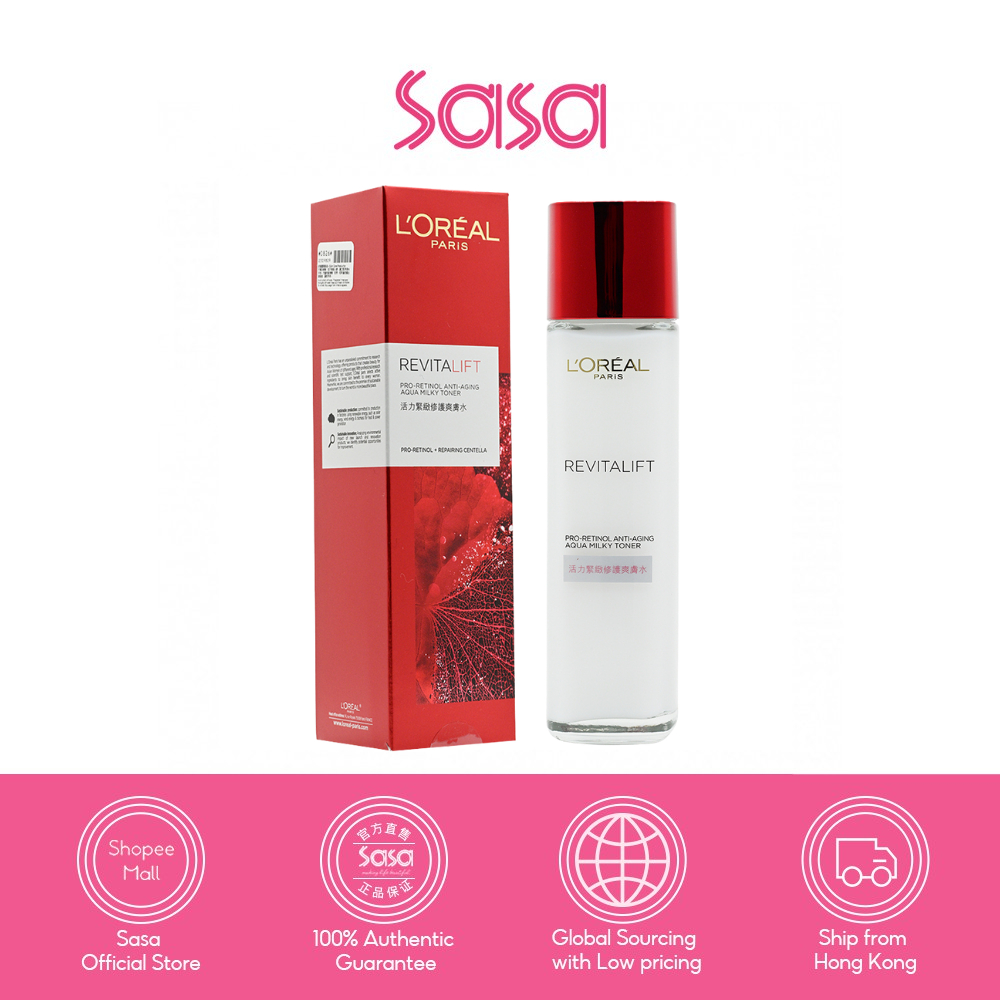L'Oreal Paris REVITALIFT Pro-Retinol Anti-Aging Aqua Milky Toner 130ml | Shopee Thailand