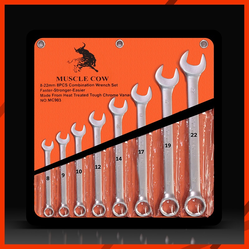 MUSCLE COW ชุดประแจทอร์กซ์ 12 ชิ้น ชุด 8-24 มม. เหล็กแข็ง CR-V ...