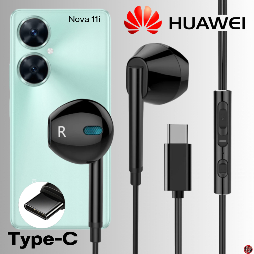 หูฟัง Huawei Type-C สมอลทอล์ค สำหรับ หัวเหว่ย Nova 11i ไทป์ซี สวมใส่ ...
