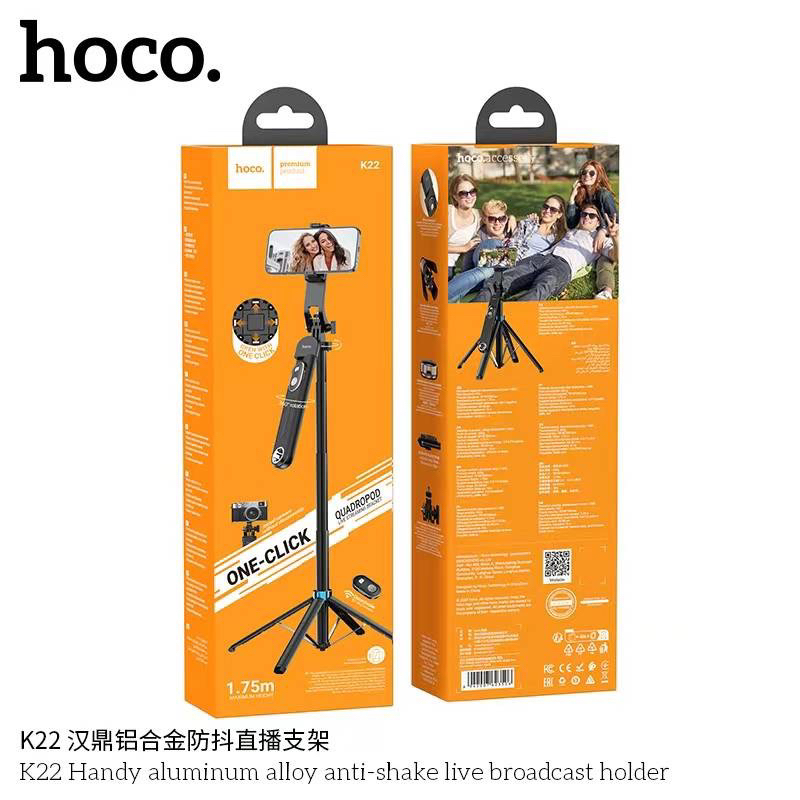 Hoco K22 ไม้ถ่ายรูป ไม้เซลฟี้ ขาตั้งไลสด ใหม่ล่าสุด สินค้าของแท้100% ...