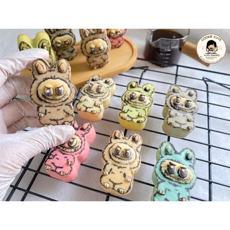 Labubu cookies คุกกี้ลาบูบู้ ลาบูบู้มาการอง (กล่องละ 8 จุ่ม) | Shopee ...