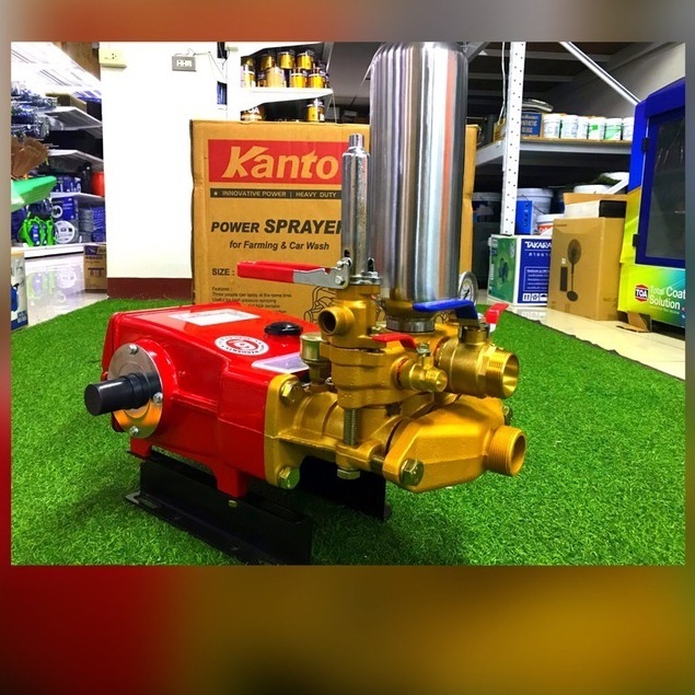 KANTO ปั๊มพ่นยา 3 สูบ รุ่น KT-TF-200-MANU กำลังมอเตอร์ 10-12 kw. มูลเลย์ (12 นิ้ว) (2 นิ้ว) ปั้ม ...
