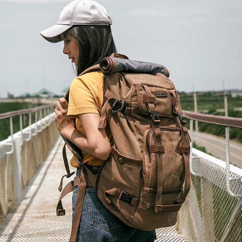 bagsbird รุ่น BXL3 จุ50L เดินทาง 4-5 วัน สายคู่หน้าฟังก์ชันครบ กระเป๋าเป้เดินทาง สายแบกเป้เที่ยว ...