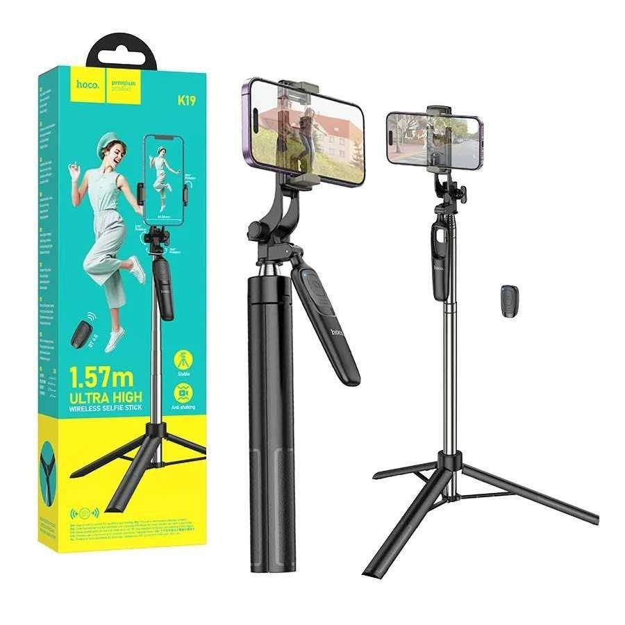 Hoco K19 Ultra High Wireless Selfie Stick ไม้เซลฟี่พร้อมขาตั้งยืดได้ มี ...