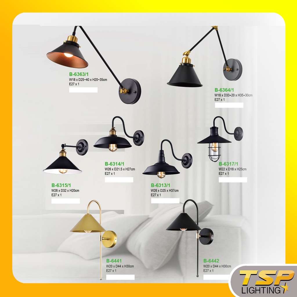 TSP Lighting │ Pendant light โคมไฟติดผนัง โคมไฟกิ่ง | Shopee Thailand