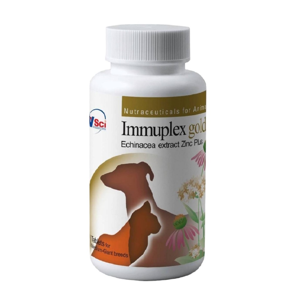 Immuplex Gold 60 เม็ด (Exp.04/2028) เสริมภูมิต้านทาน สุนัข-แมว 60 เม็ด ...