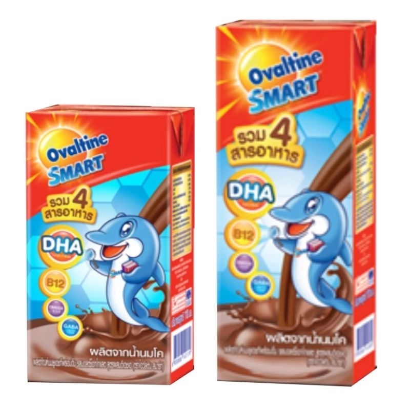 Ovaltine Smart UHT โอวัลติน ยูเอชที ยกแพ็ค 4กล่อง | Shopee Thailand