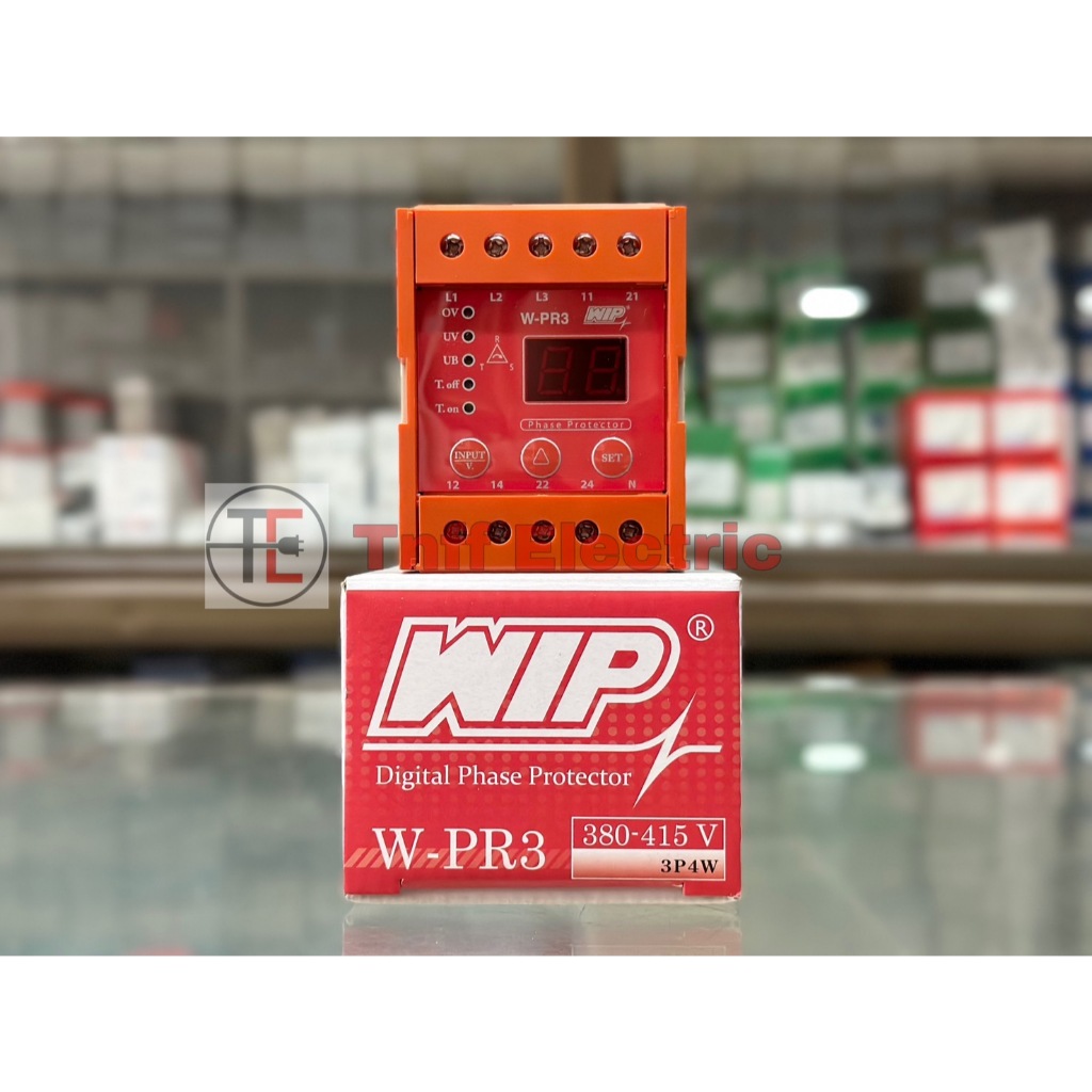 WIP W-PR3 (3P4W) อุปกรณ์ป้องกันแรงดันไฟฟ้า Digital Phase Protector ...