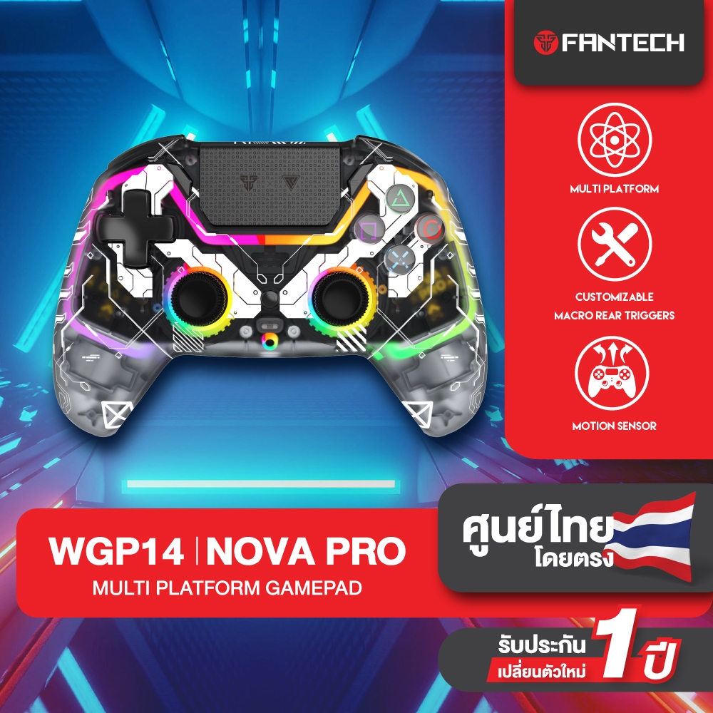 FANTECH รุ่น NOVA PRO WGP14 V2 Joystick จอยเกมมิ่งไร้สาย BT รองรับ PC ...
