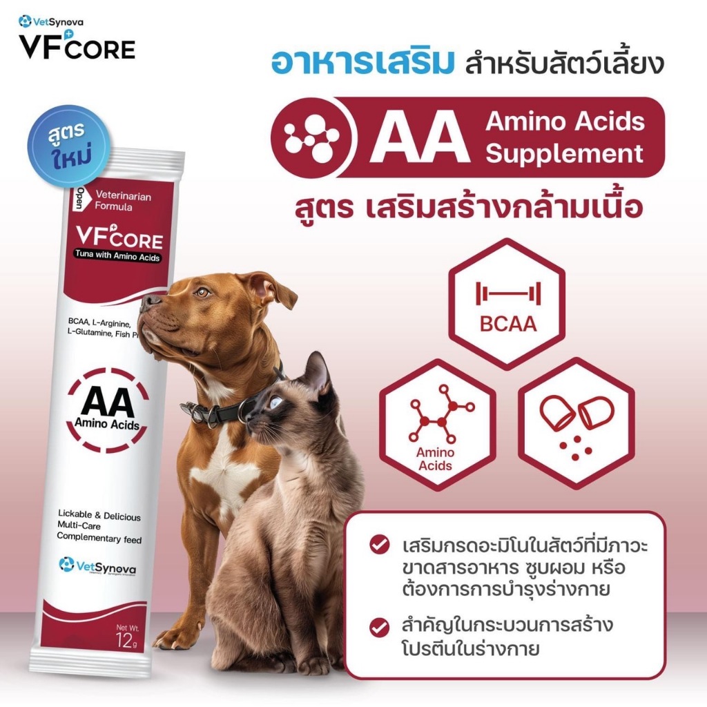 [30 ซอง] VFcore แมวเลีย วิตามินแมว อาหารเสริม ไลซีน วิตามินรวม | Shopee Thailand