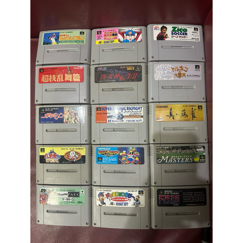 ตลับเกมส์ชุดที่ 3 sfc nintendo super famicom แท้ original Japanese ...