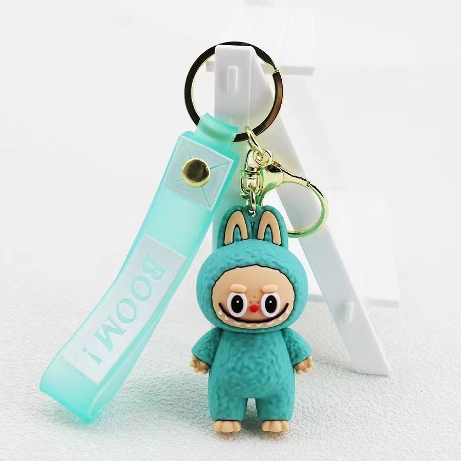 พร้อมส่งในไทย พวงกุญแจ จี้ตุ๊กตาการ์ตูน Labubu PVC ป้องกันการสูญหาย มี4 ...