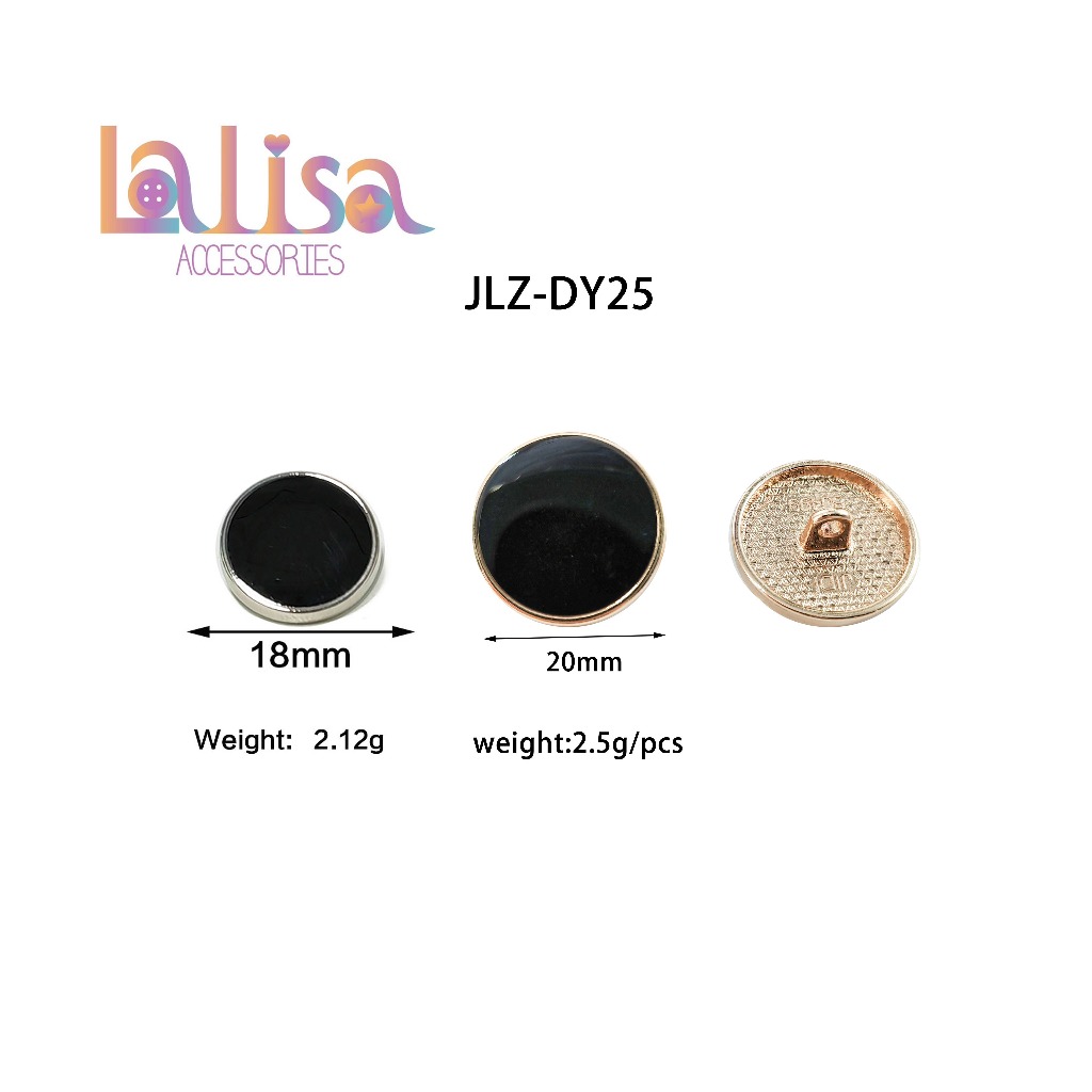 กระดุมก้าน Shank กระดุมเสื้อผ้า เสือไหมพรม คาร์ดิแกนถัก อะไหล่เสื้อผ้า alloy button (B-1-G,JLZ ...