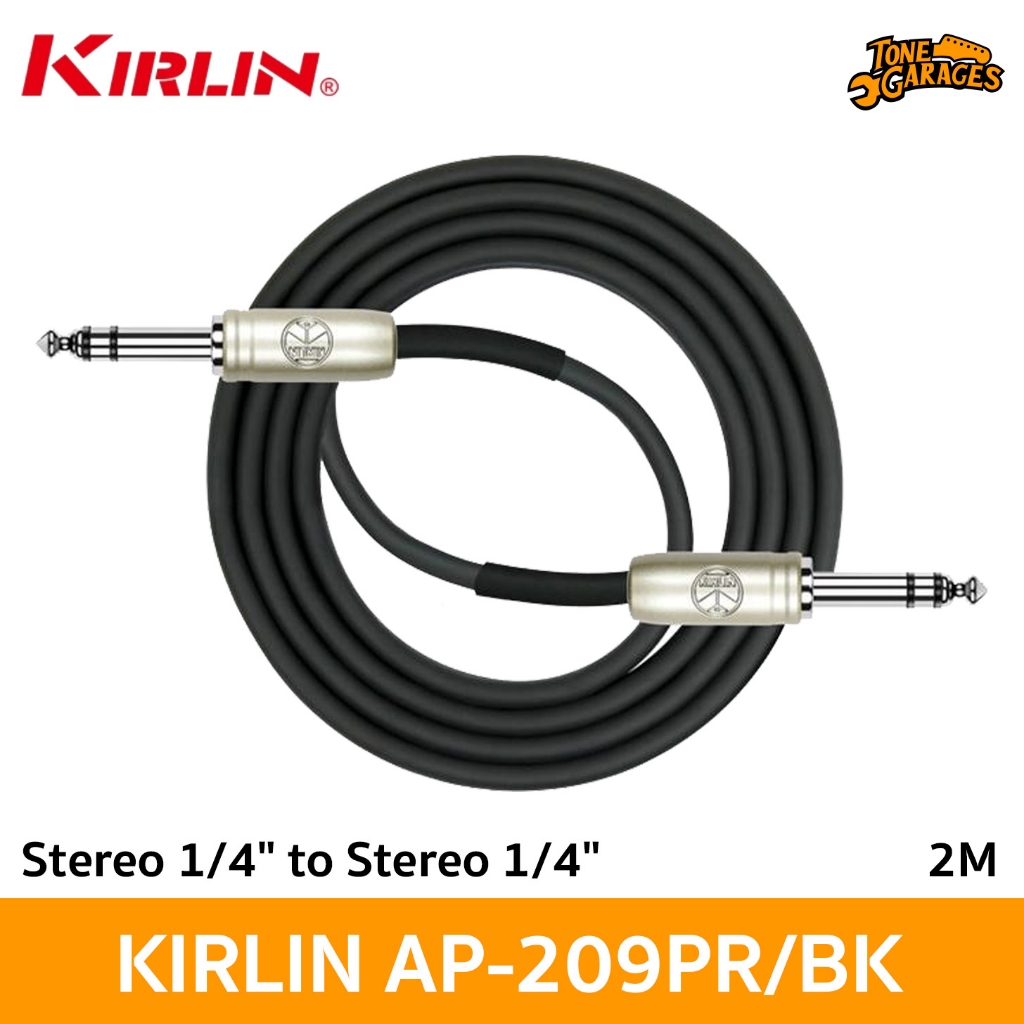 KIRLIN Patch Cable AP-209PR Stereo 1/4" to Stereo 1/4" สาย Stereo ยาว 2 ...