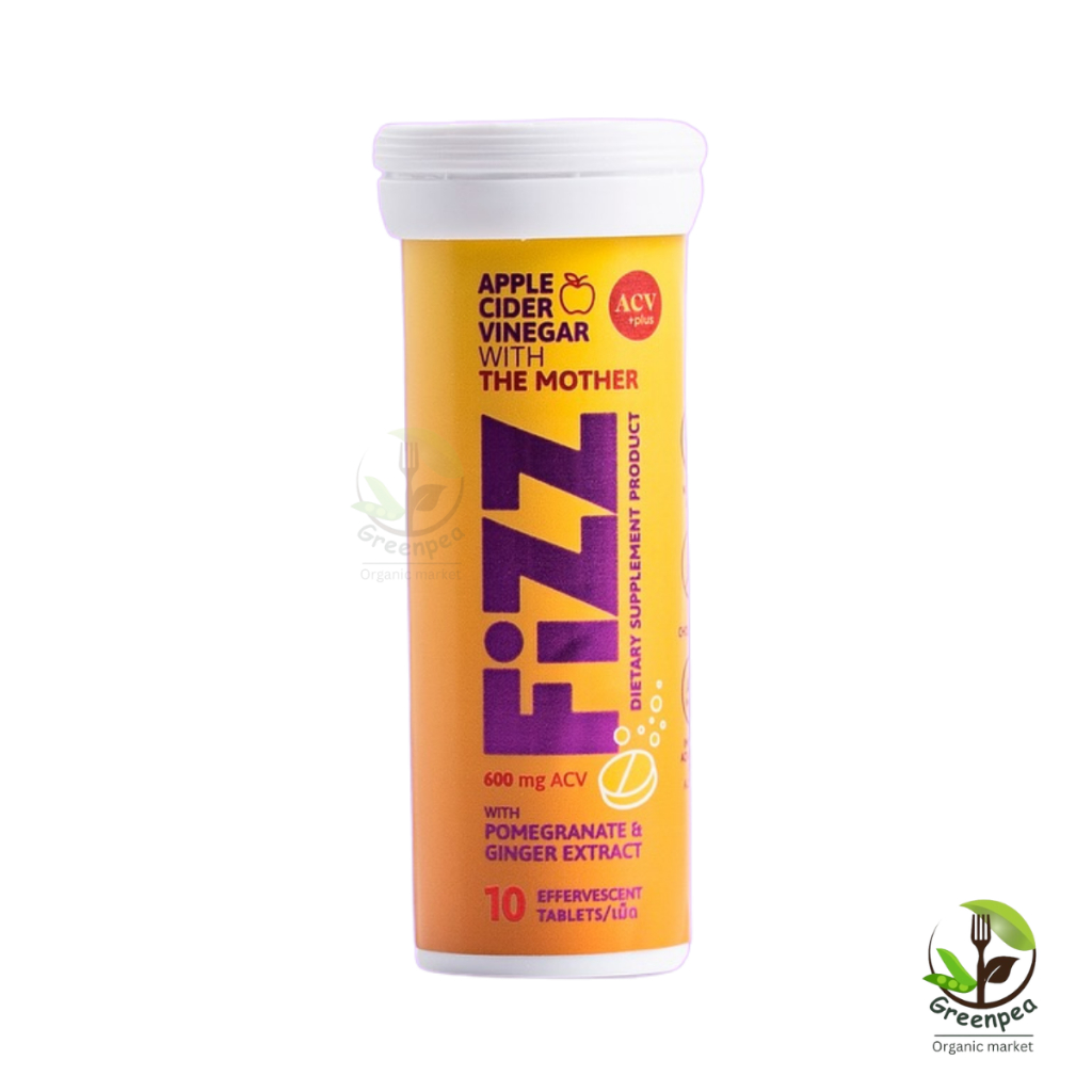 ACV Plus FIZZ เม็ดฟู่ ขนาด 10 เม็ด แอปเปิ้ลไซเดอร์ วินีการ์ (ACV) 40g ...