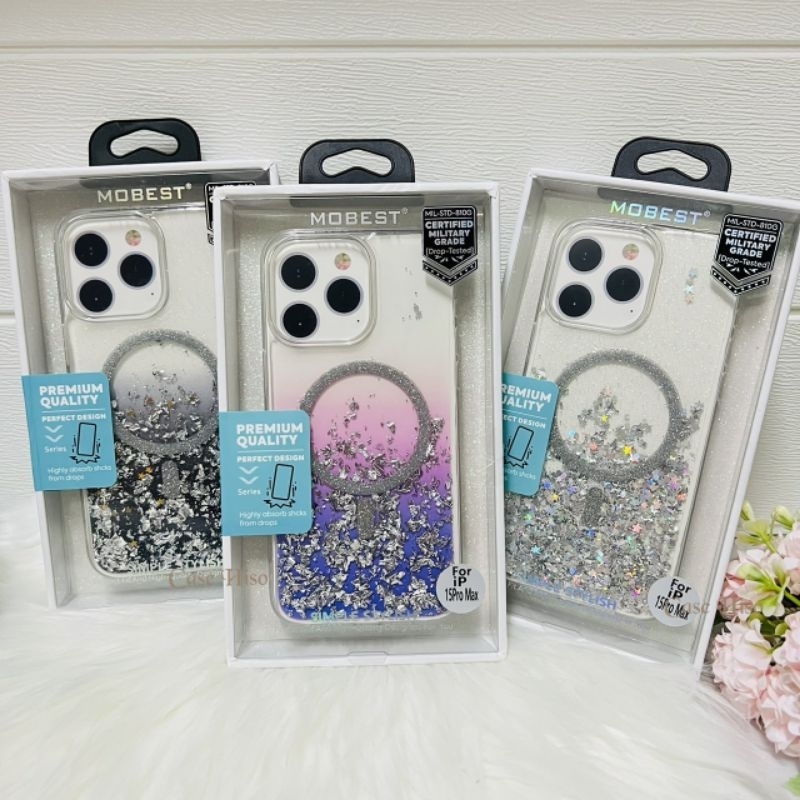 New Case Mobest massage กากเพชรใสไล่สี สำหรับ I Phone | Shopee Thailand