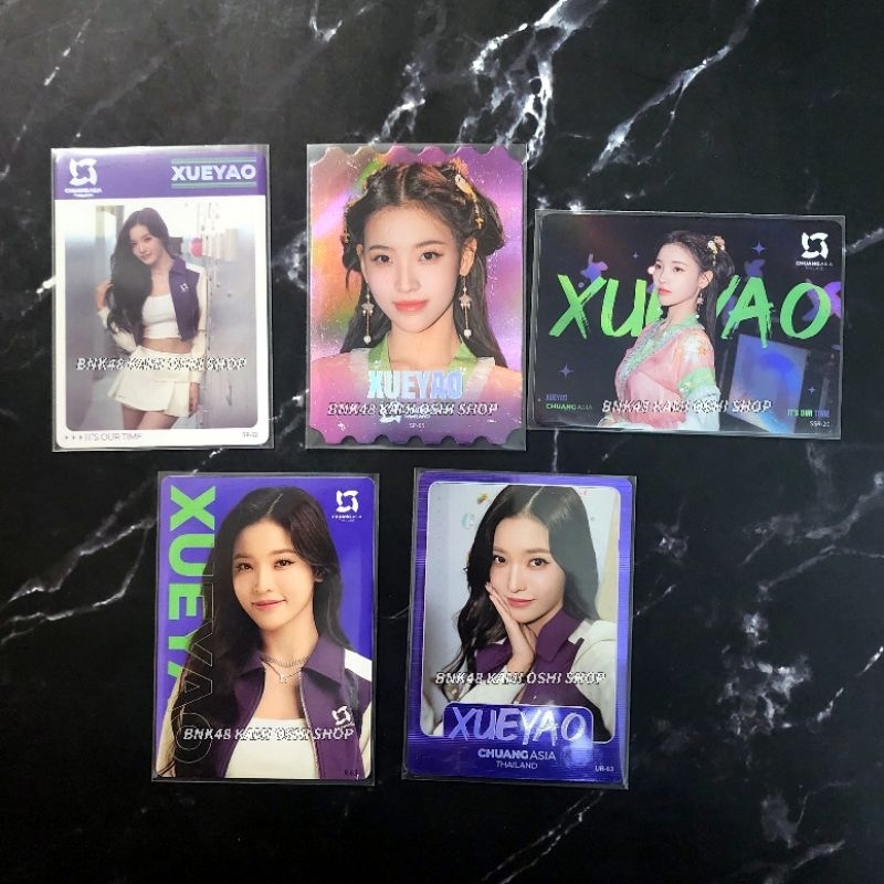 การ์ด Xueyao Gen1es ver1 เซต5ใบ Chuang Asia card SP+SSR+UR+SR+R ( chuangasia Thailand 2024 ...