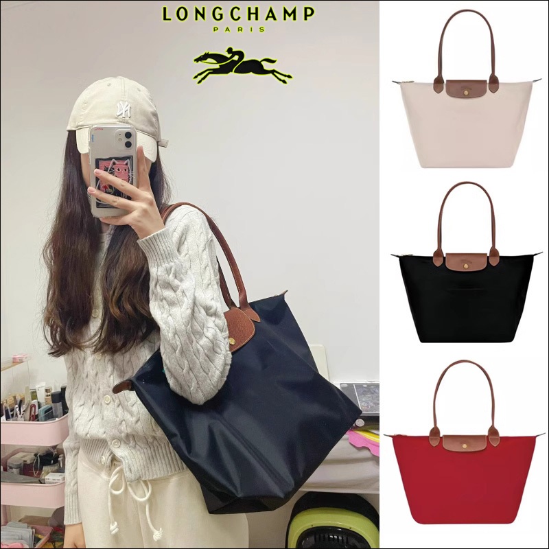 ของแท้ 100% ผลิตในฝรั่งเศส 70th กระเป๋า Longchamp Long-handled dumpling ...