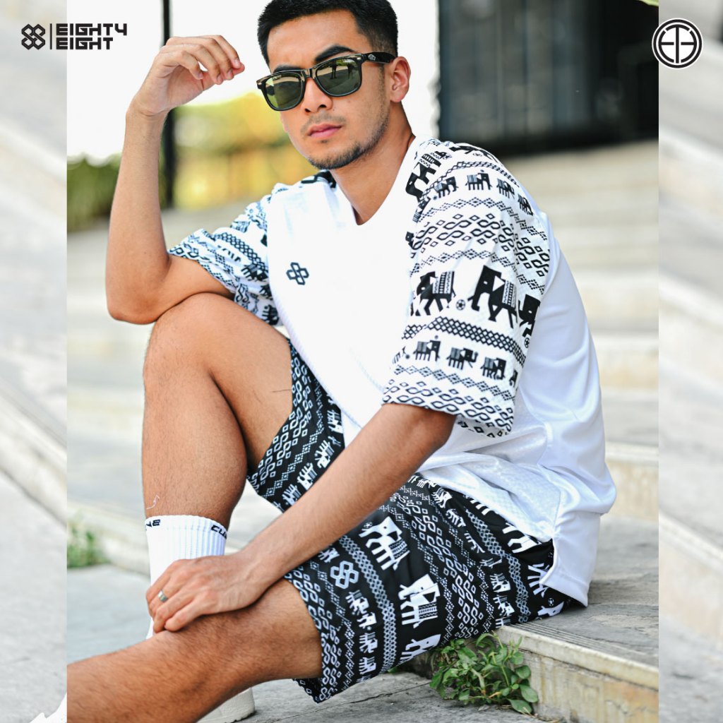 EightyEight Sport เสื้อบอลลายช้าง ทรงวินเทจ โอเวอร์ไซส์ (รุ่น OS008) มี 5 สีให้เลือก ผ้าดี ไม่ ...