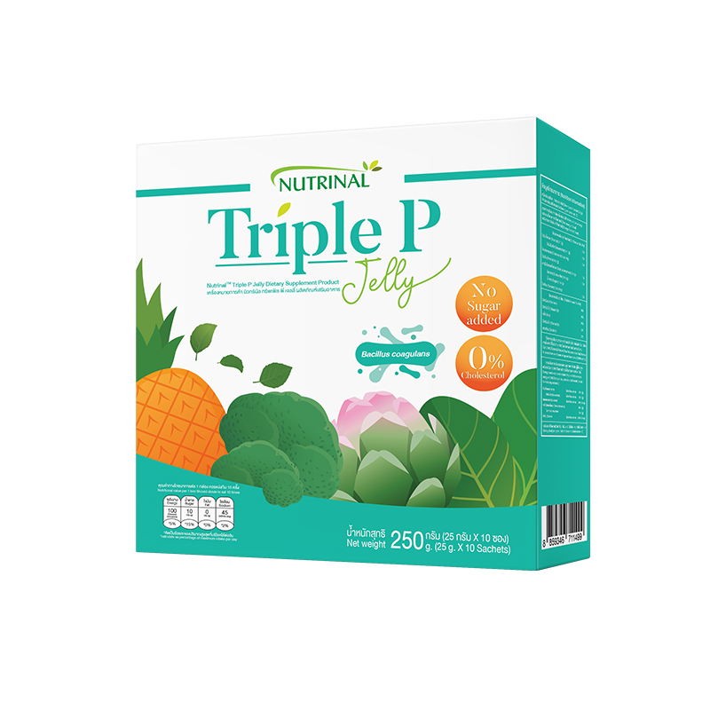 Nutrinal Triple P Jelly ผลิตภัณฑ์เสริมอาหาร นิวทรินัล ทริพเพิล พี เจลลี่ PREBIOTICS PROBIOTICS ...