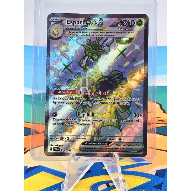 Pokemon Card "Espathra EX Shiny 214/091" ENG Paldean Fates | Shopee ...