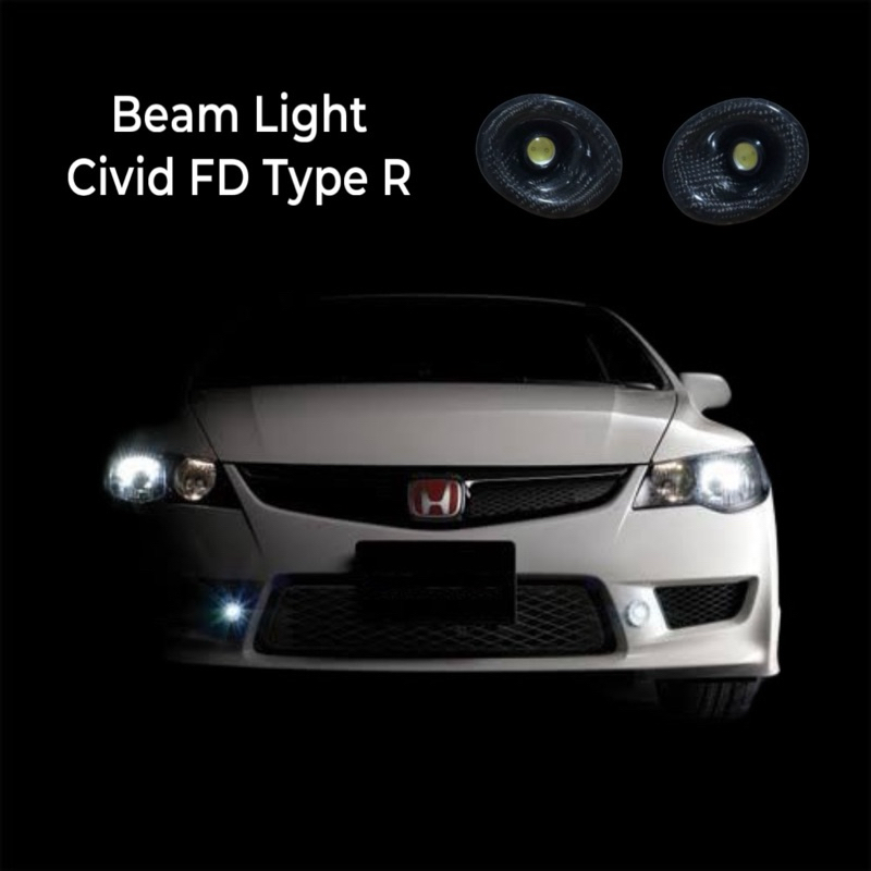 ไฟบีมไลท์พร้อมหลอดไฟ Civic FD Type R MTR ราคาต่อคู่ งานดิบ ดำด้าน ...