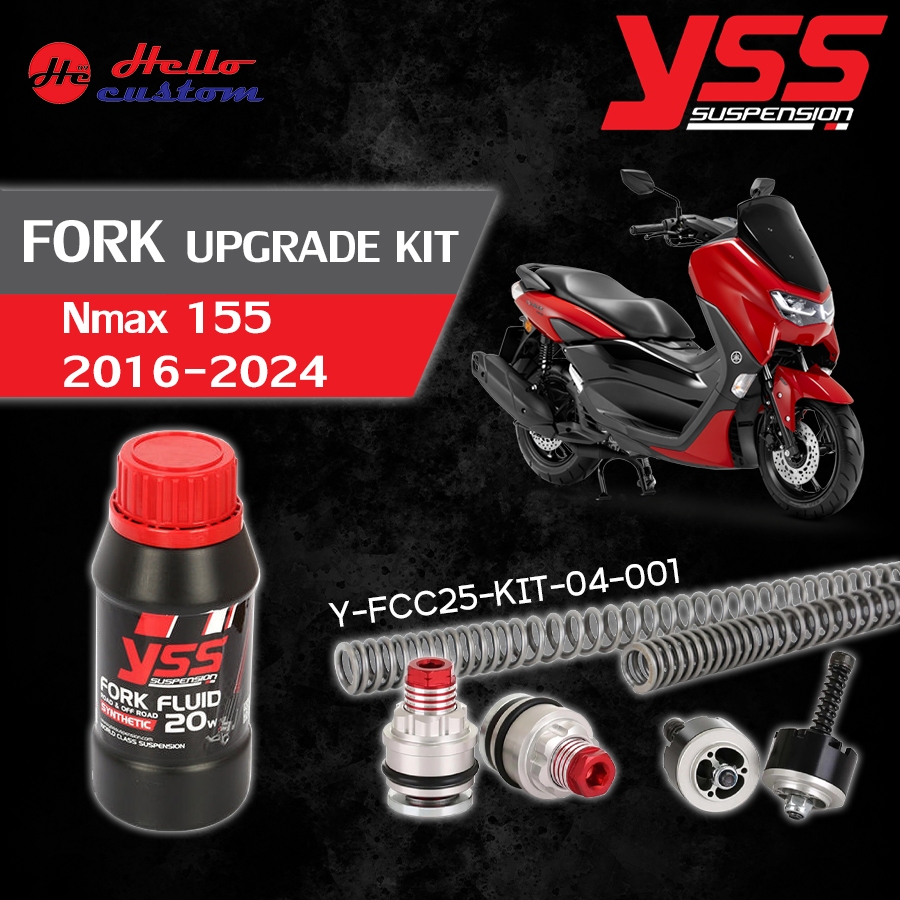 ชุดอัพเกรดโช้คหน้า YSS Fork Upgrade Kit NMAX 2016-2024 Y-FCC25-KIT-04 ...