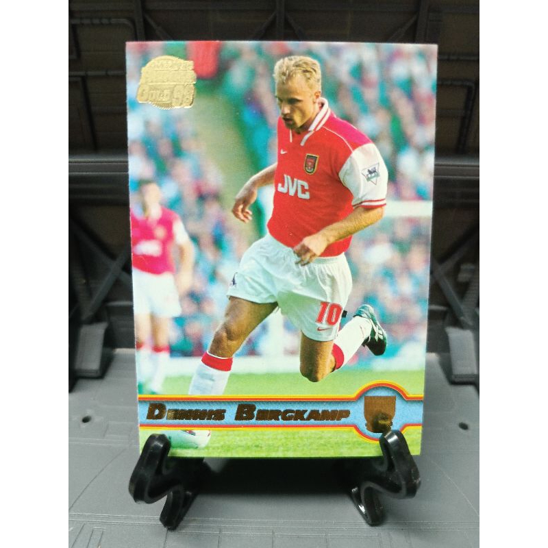 DENNIS BERGKAMP 1998 Merlin Premier Gold Soccer Card ARSENAL 2 | Shopee ...