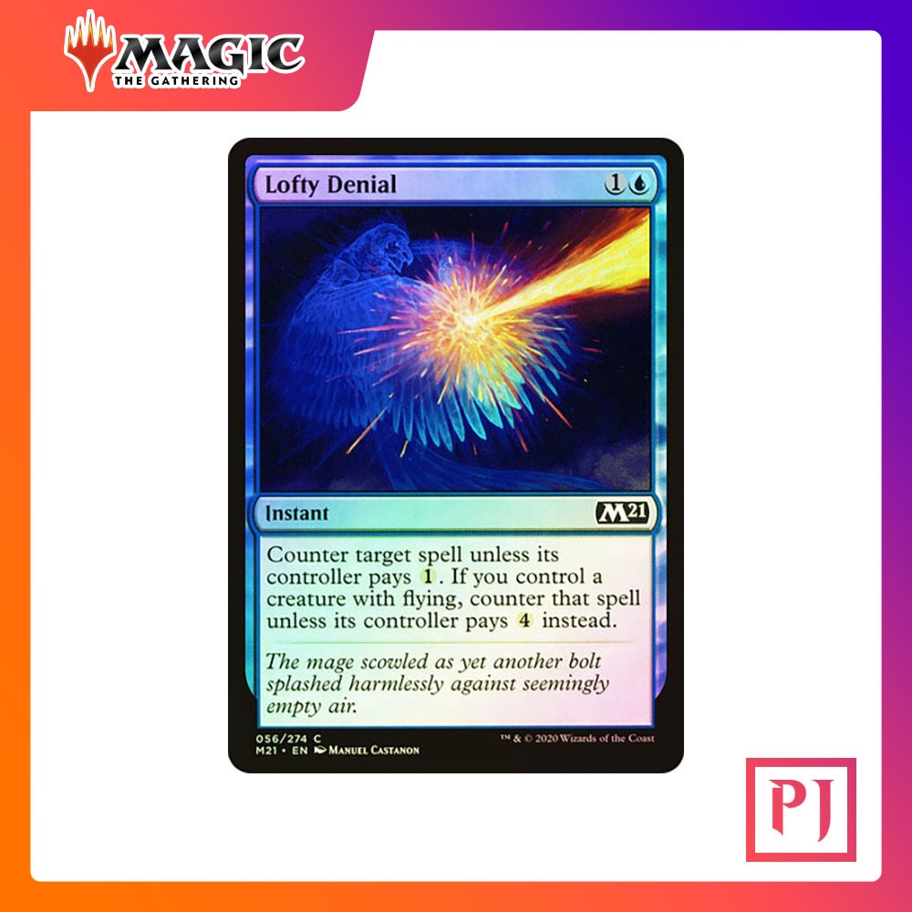 [MTG] Lofty Denial [M21] [BLUE] [COMMON] [FOIL] [ENG] (การ์ดเมจิค ...