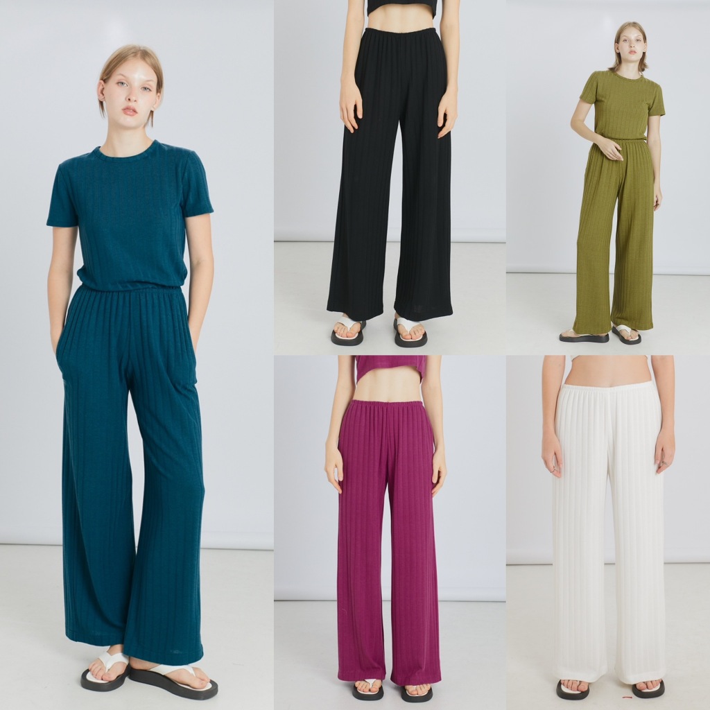 picht - Loom pants ขายาวไหมพรม เอวยางยืด (The Knit Collection) | Shopee ...