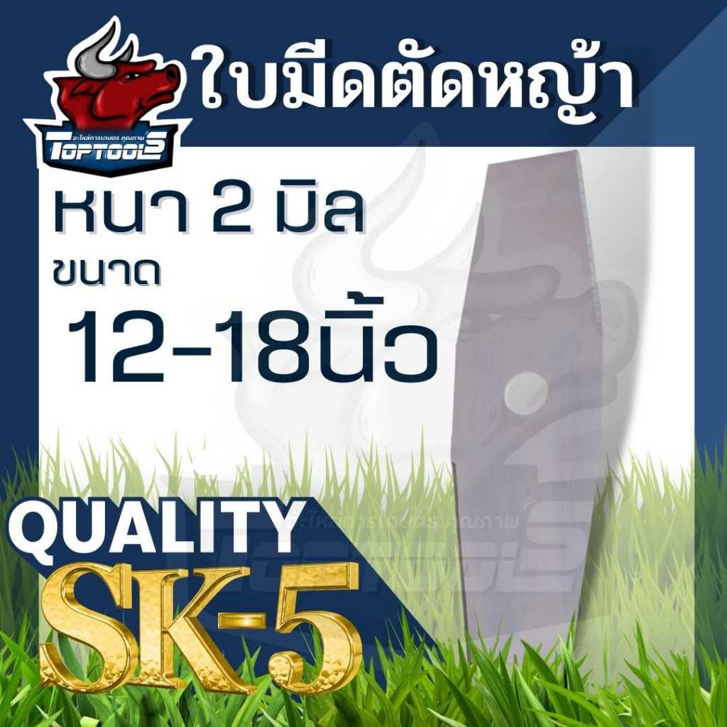 ใบมีด (ทรงมะละกอ) 12/14/16/18 นิ้ว หนา เหล็กสปริง SK5 หนา 2 มิล อย่างดี คม ทน แกร่ง | Shopee ...
